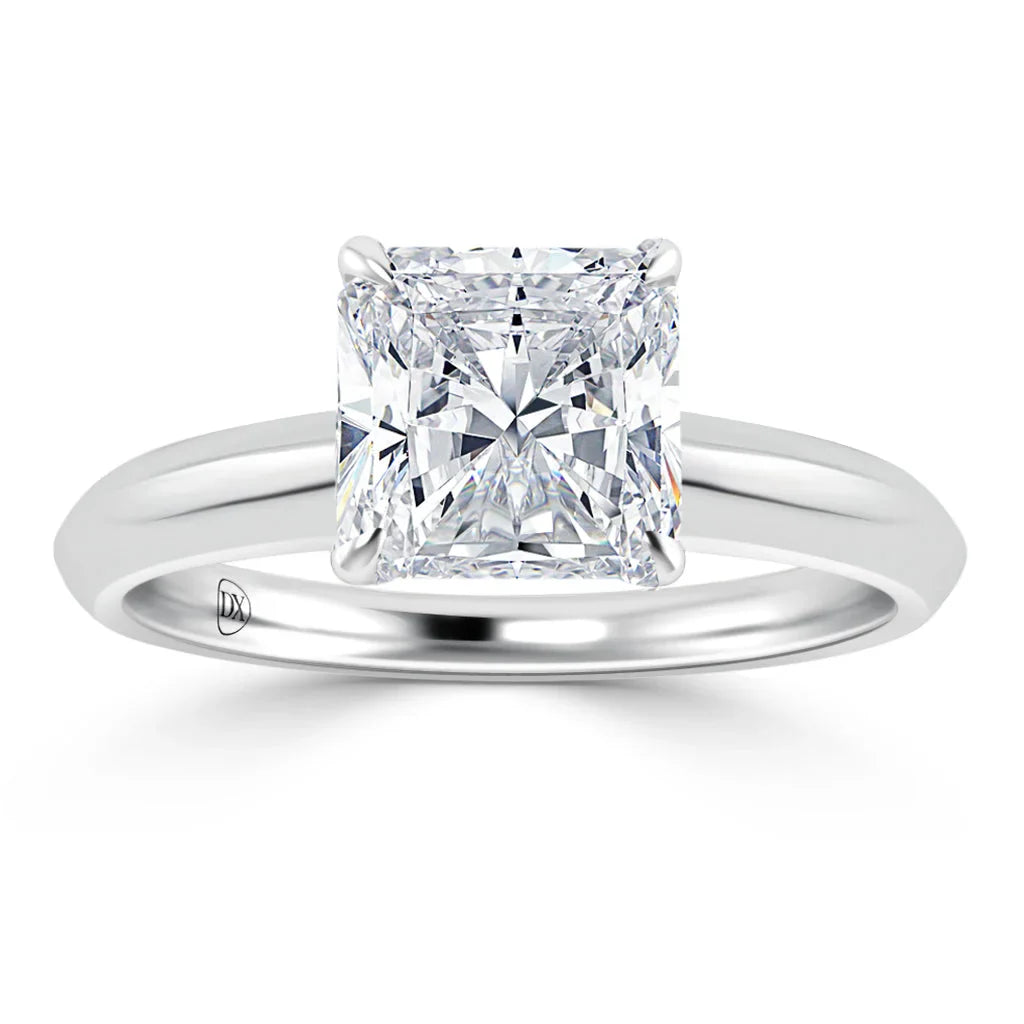 Jessica - Platinum Radiant Engagement Ring | DX Diamonds