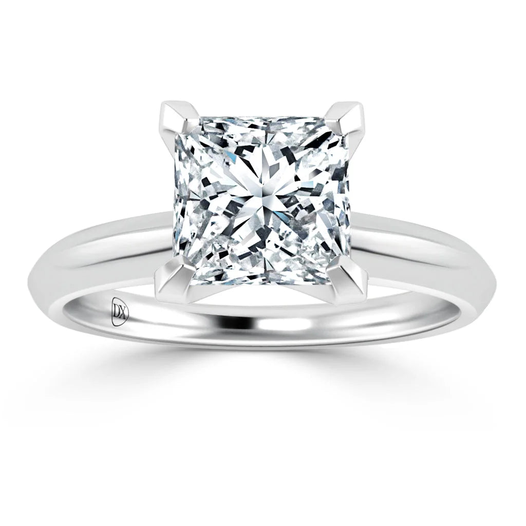 Jessica - Platinum Princess Engagement Ring | DX Diamonds